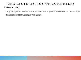 Computer foundation course -Knowing Computers | PPTX | Data Storage and Warehousing | Computing