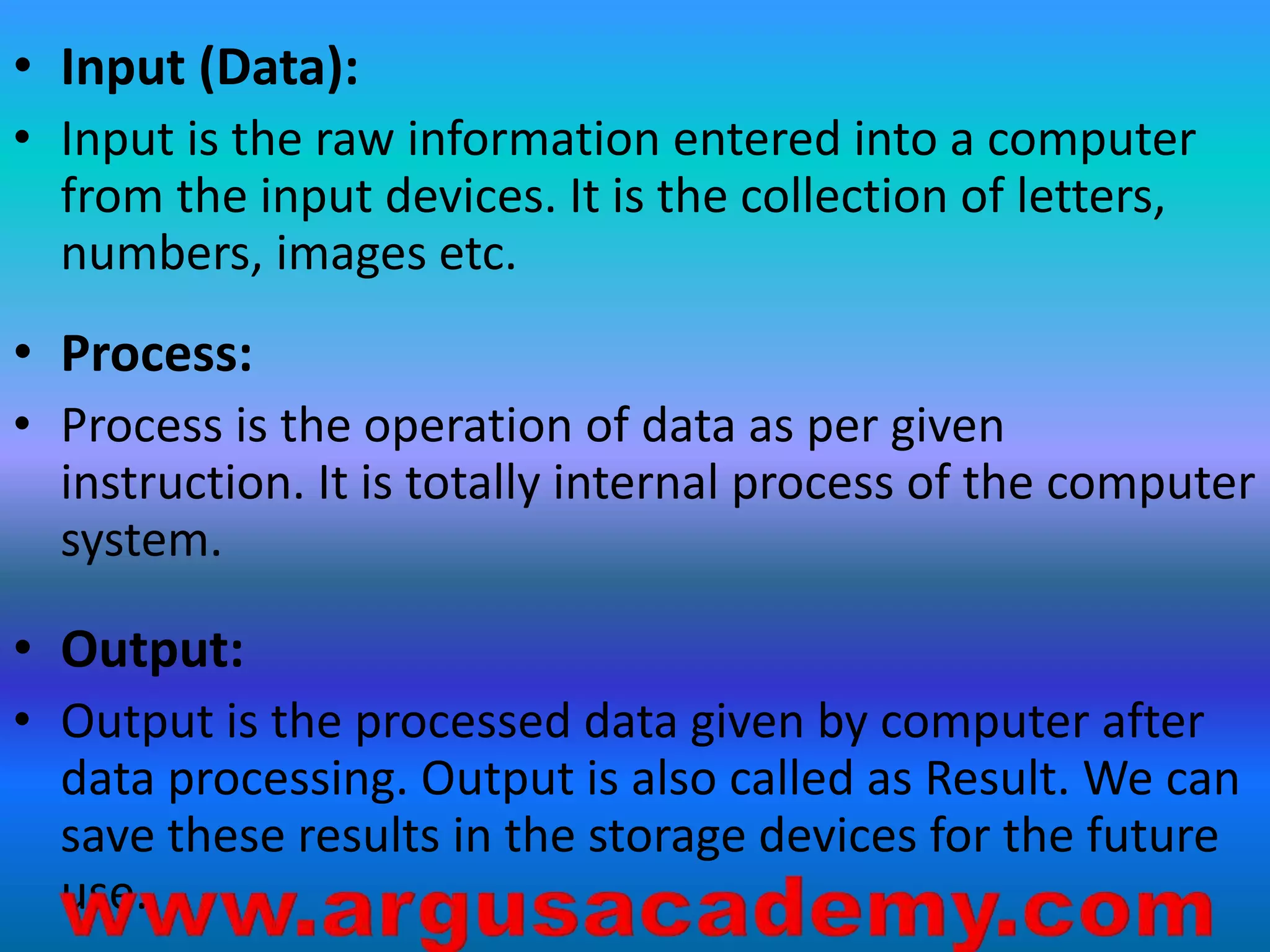 Computer fundamental | PPSX | Computing | Technology & Computing