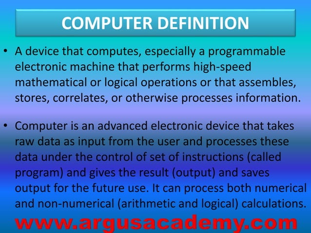 Computer fundamental | PPSX | Computing | Technology & Computing