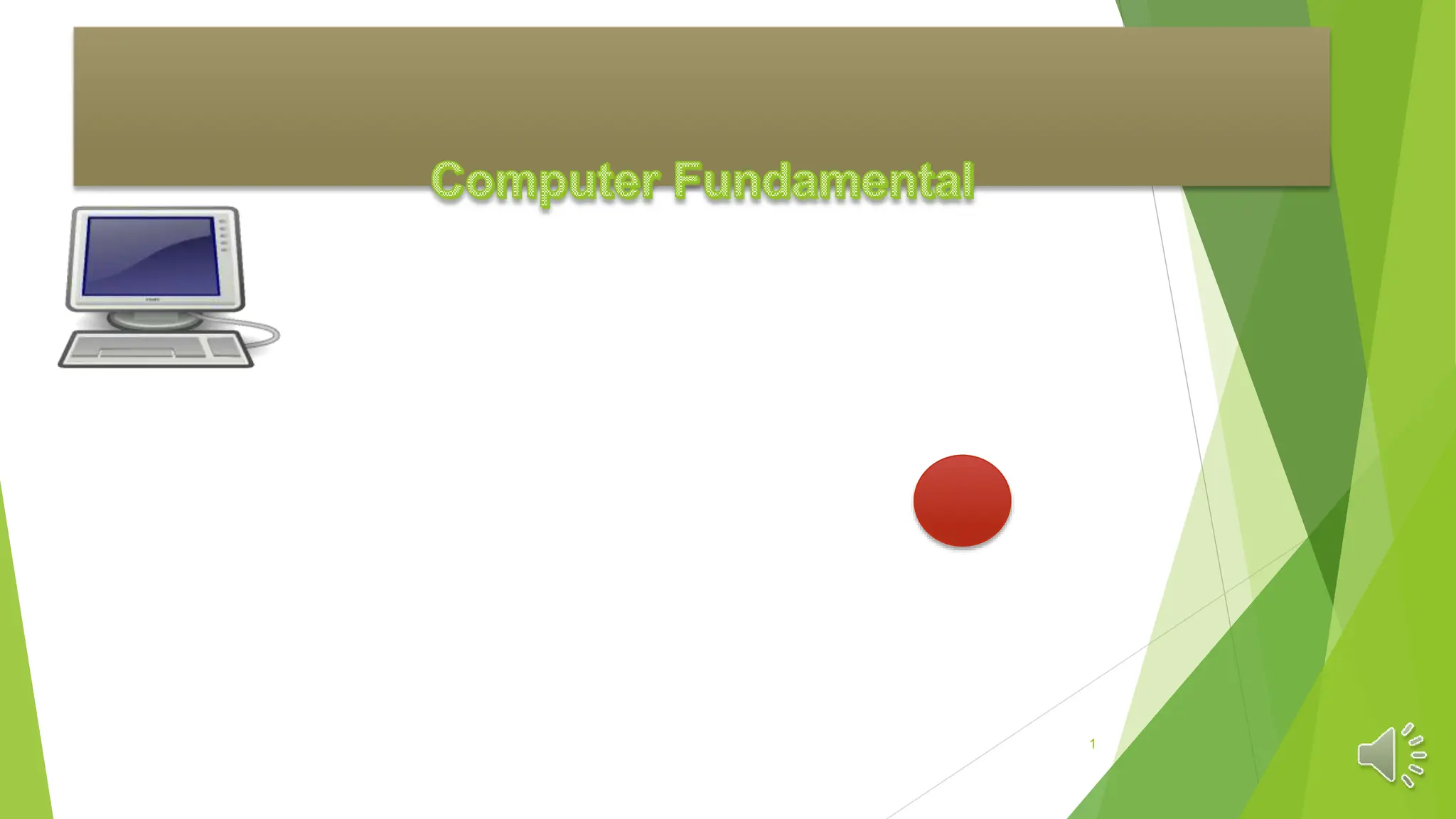 Computer Fundamental for beginner and entry | PPT