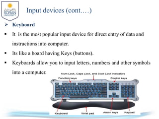 Computer fundamental 2 Some information about computer. its input device and output devices. | PPT