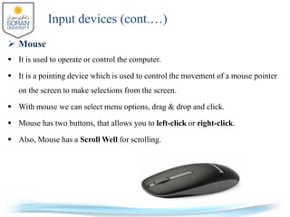Computer fundamental 2 Some information about computer. its input ...