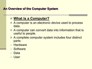 Computer fundamental introduction_and_types | PPT