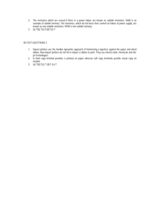 Computer fundament al module 1 | PDF | Computing | Technology & Computing