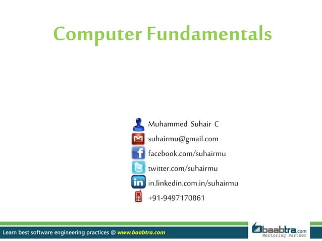 Computer fundamentals | PPT