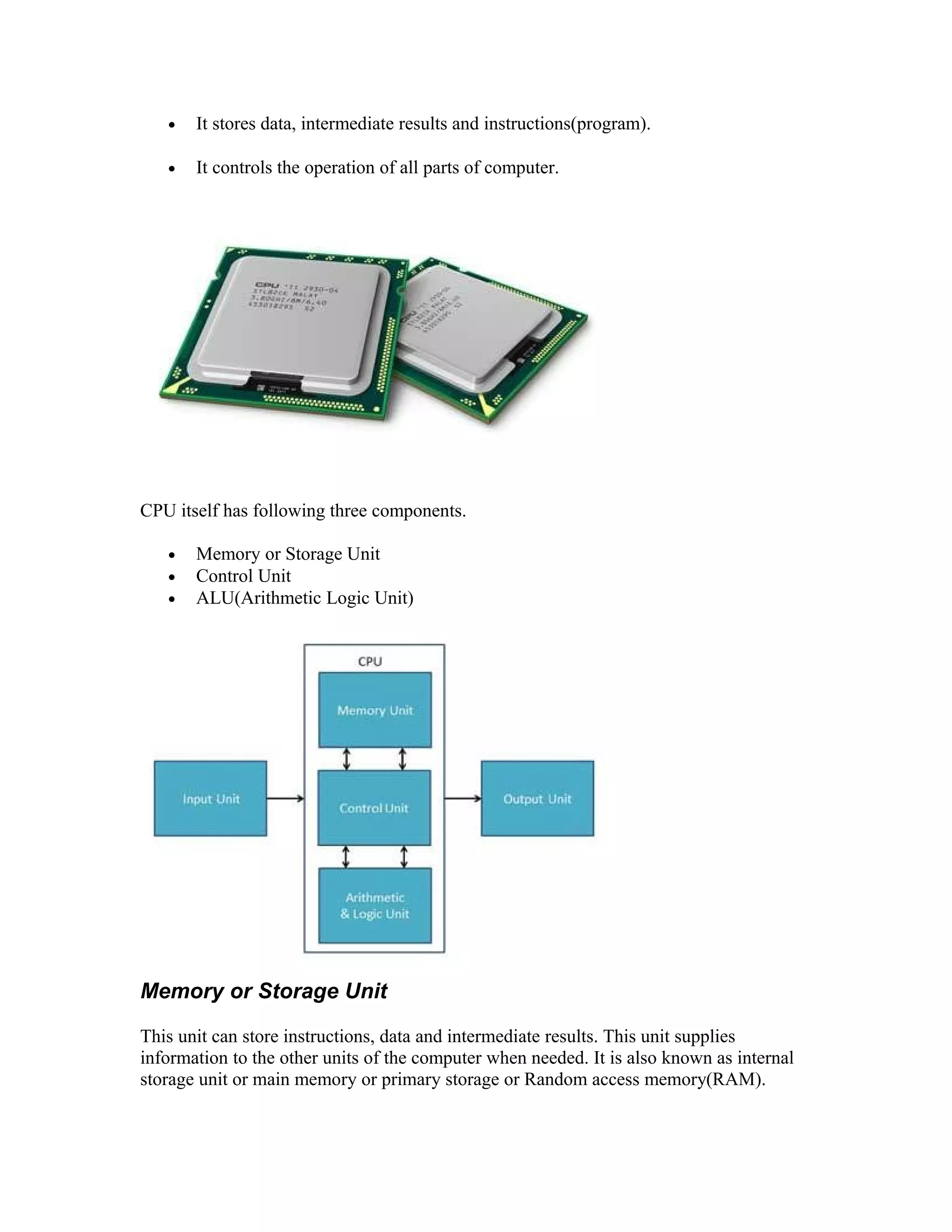 Computer fundamentals | DOC