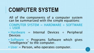 Computer fundamentals | PPTX | Computer Peripherals | Computing