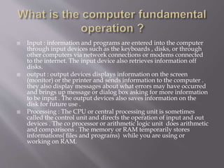 Computer fundamentals | PPT