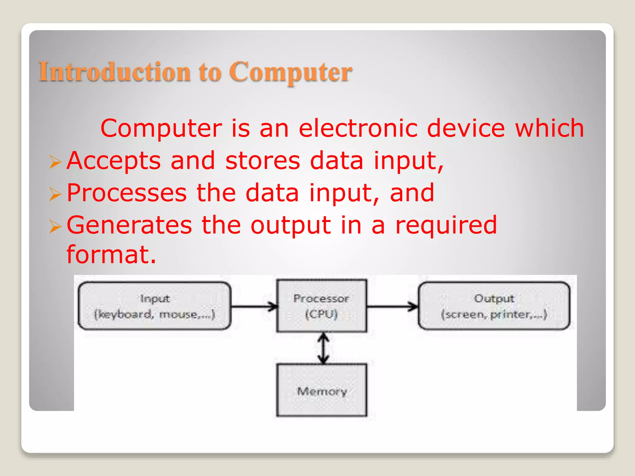 Computer fundamentals | PPTX