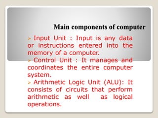 Computer fundamentals | PPTX