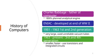 Computer fundamentals and basic components | PPT