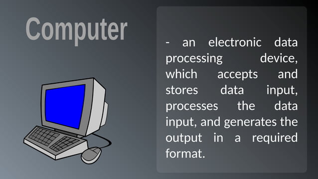 Computer Fundamentals. Computer Types and Functions | PPTX