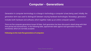 Computer fundamentals for Multimedia Students | PPT