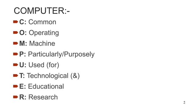 Computer Fundamentals -to upload.pptx | Data Storage and Warehousing ...