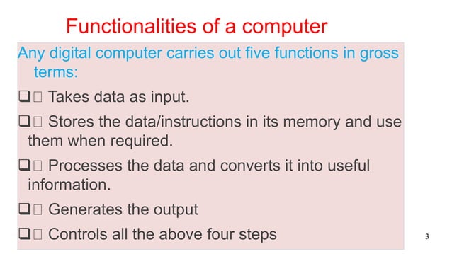 Computer Fundamentals -to upload.pptx | Data Storage and Warehousing | Computing