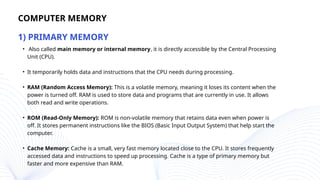 Computer Fundamentals and Computer Memory.pptx