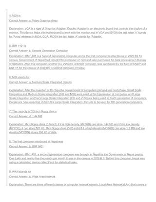 Computer Fundamentals Test | PDF