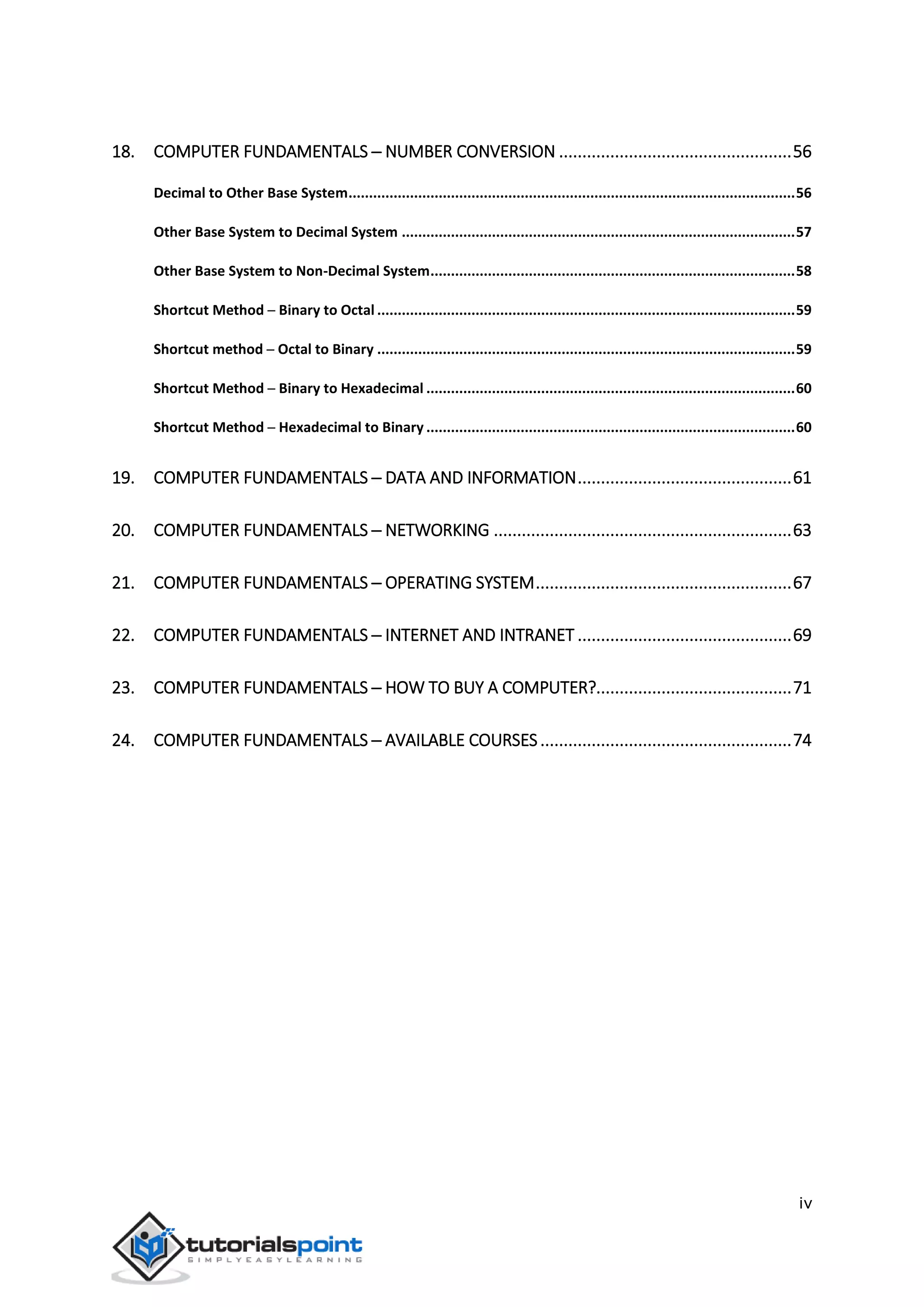 Computer fundamentals tutorial | PDF