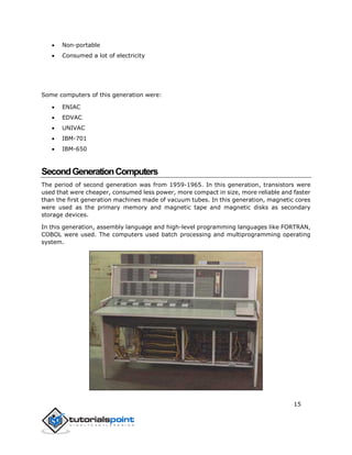 Computer fundamentals tutorial | PDF