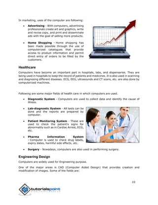 Computer fundamentals tutorial | PDF