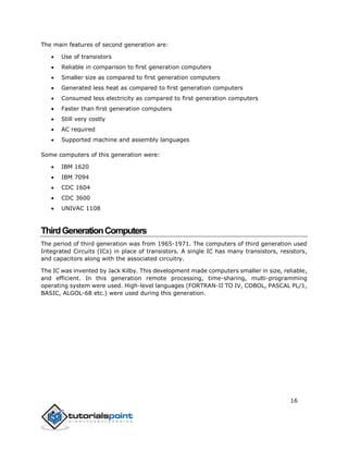 Computer fundamentals tutorial | PDF