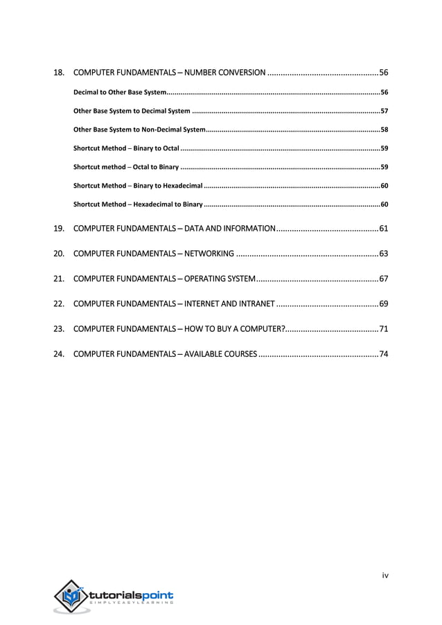 Computer fundamentals tutorial | PDF