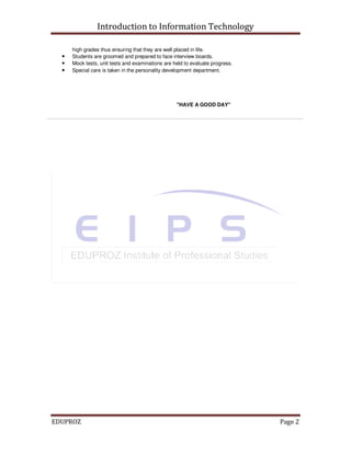 Computer fundamentals & window based application | PDF