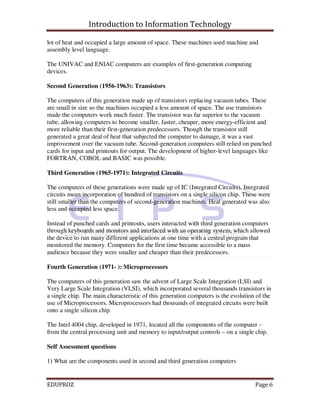 Computer fundamentals & window based application | PDF