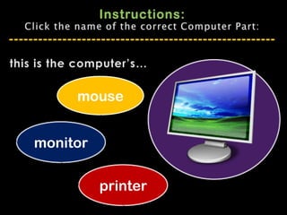 Parts of the Computer (game) | PPTX