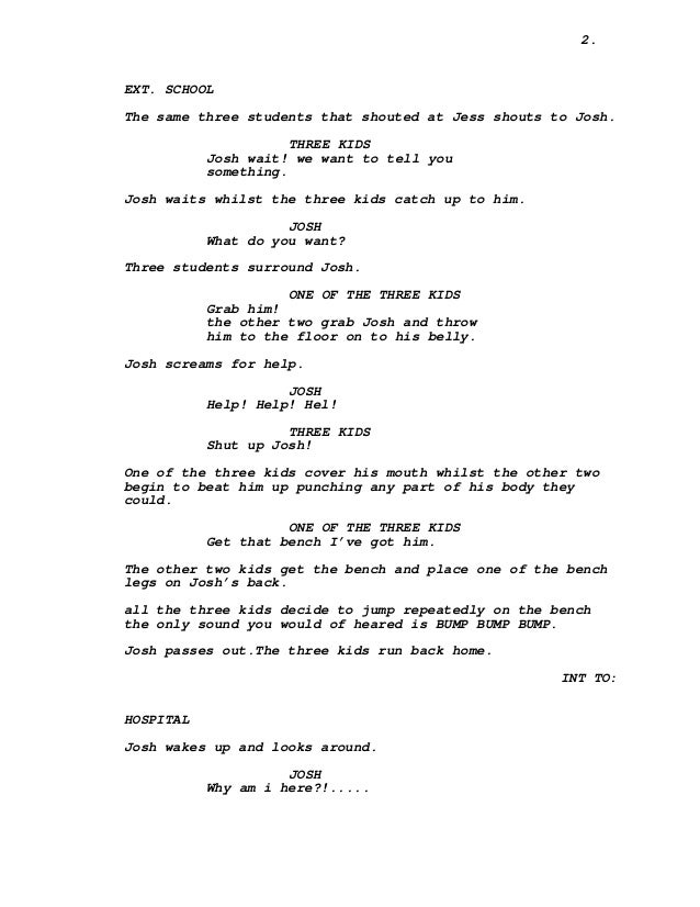 Computer game audio cut sequence script