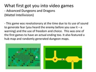 Computer games design - retro | PPTX