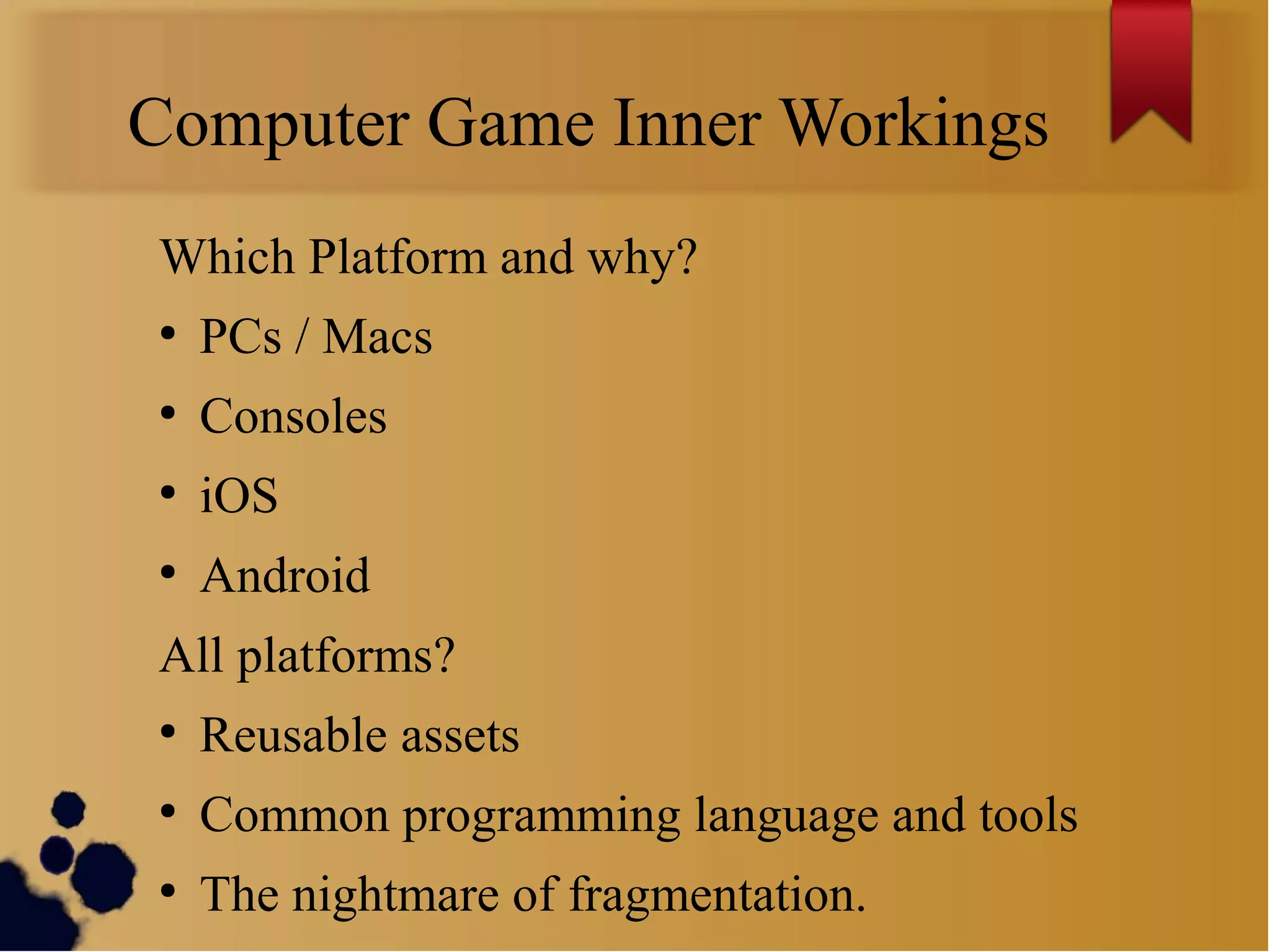 Computer Games Inner Workings - I. Loukeris AIT | PPT