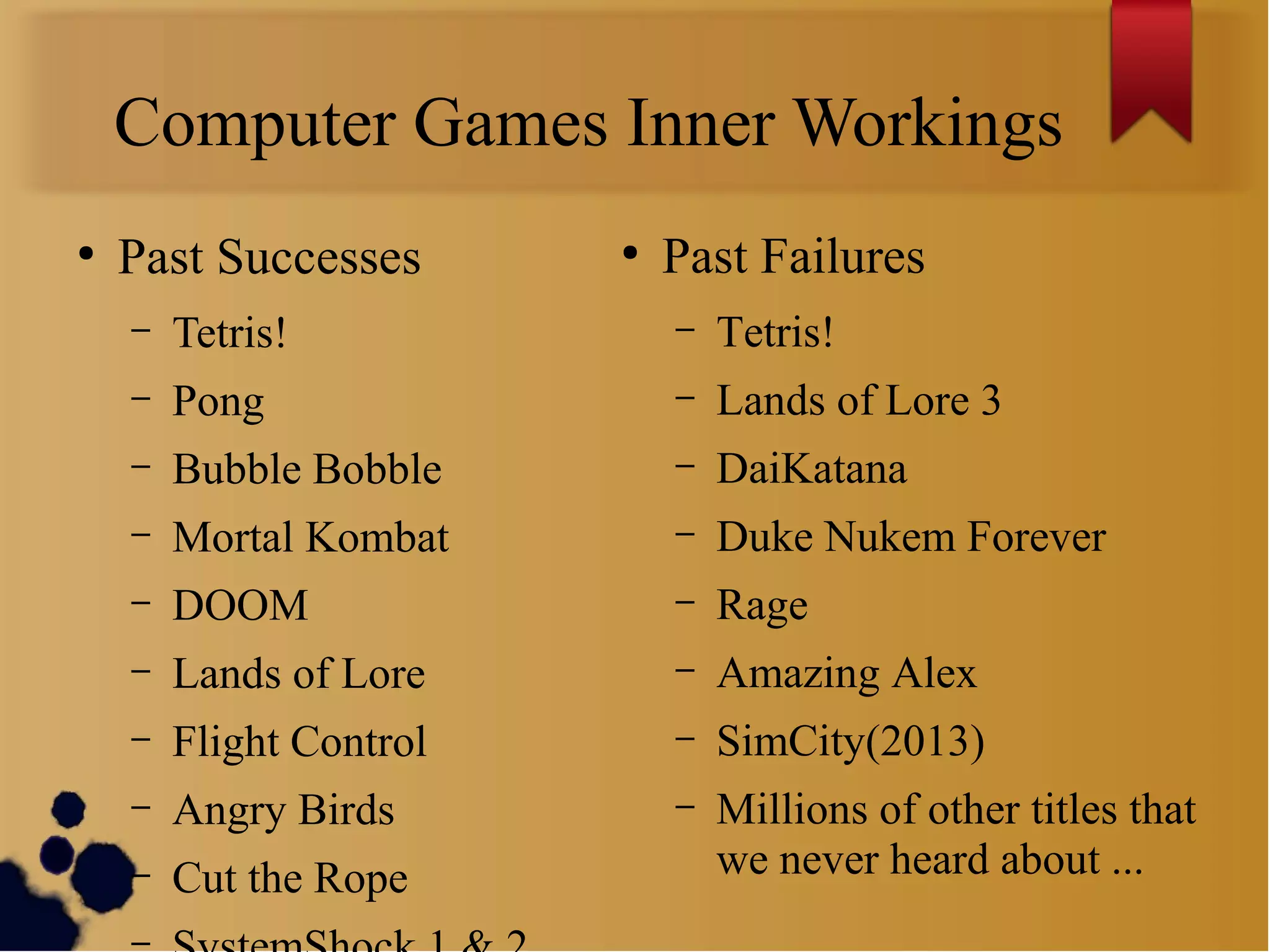 Computer Games Inner Workings - I. Loukeris AIT | PPT