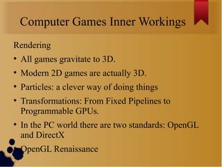 Computer Games Inner Workings - I. Loukeris AIT | PPT