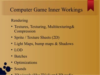 Computer Games Inner Workings - I. Loukeris AIT | PPT