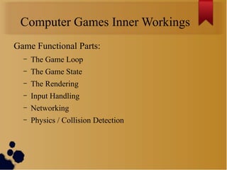 Computer Games Inner Workings - I. Loukeris AIT | PPT