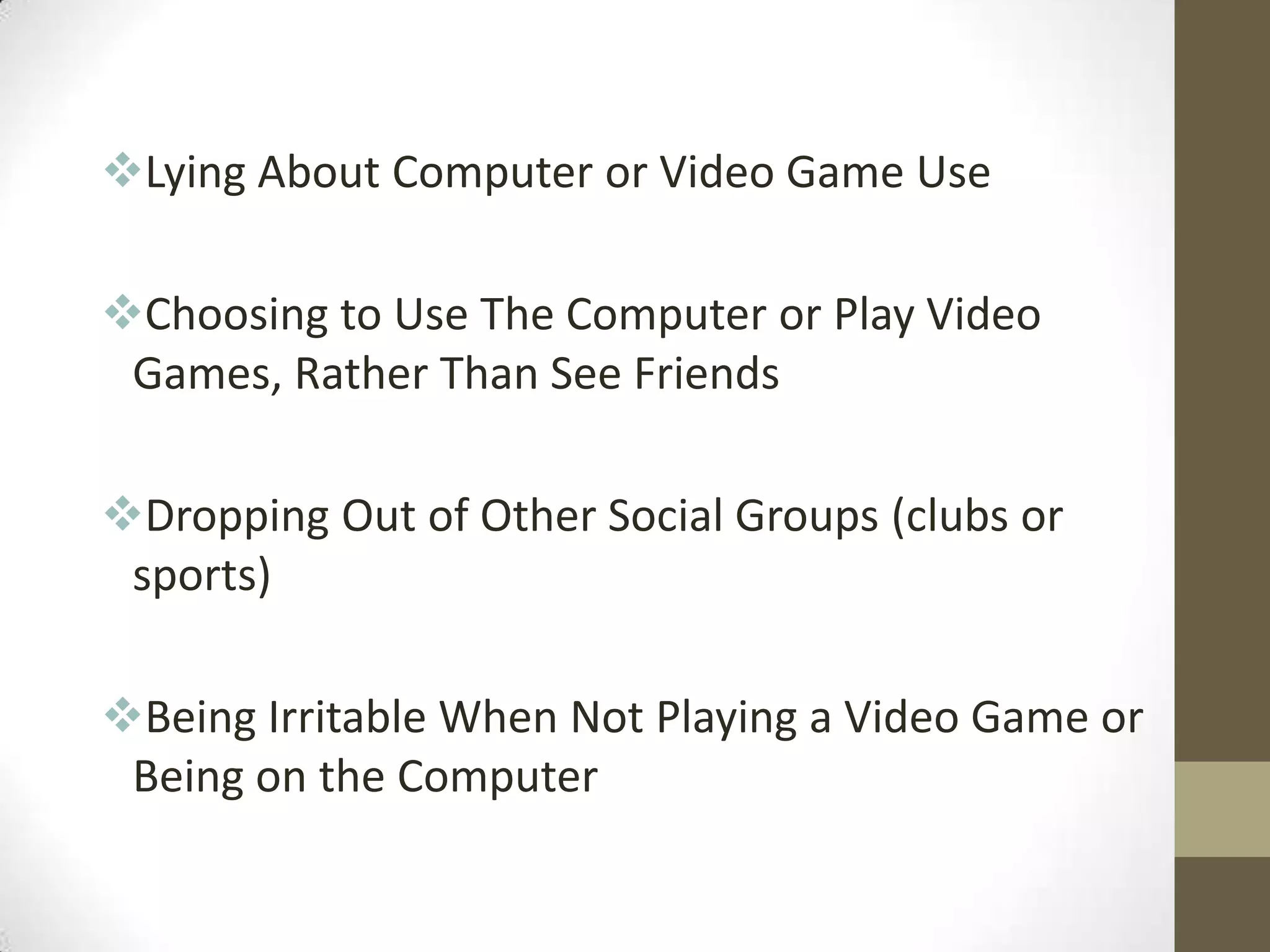 Computer gaming addiction | PPTX