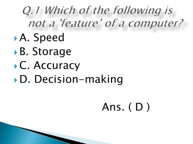 Computer general questions | PPT