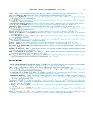 Computer generated feedback | PDF