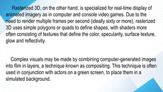 computer generated images.pptx | Computer Animation | Computer Software ...