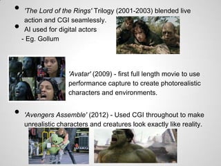 Computer generated images in movies | PPTX