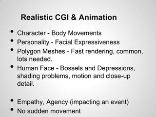 Computer generated images in movies | PPTX