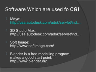 Computer generated imaginary | PPT