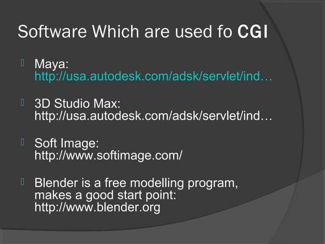 Computer generated imaginary | PPT