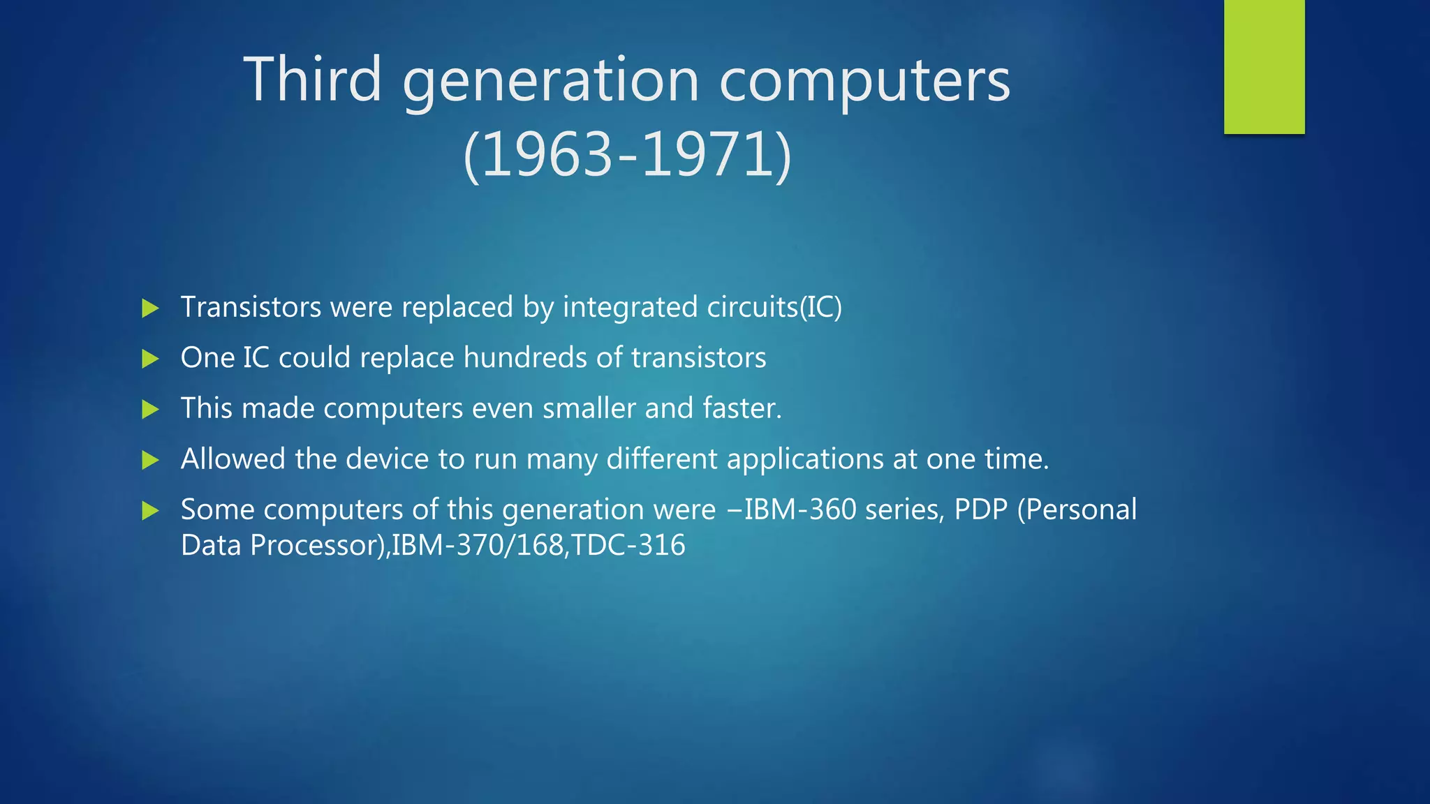 Computer generation | PPT