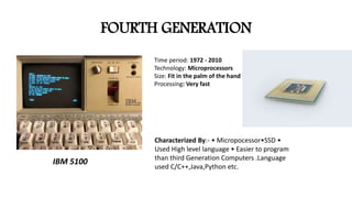 Computer Generation | PPTX | Computing | Technology & Computing