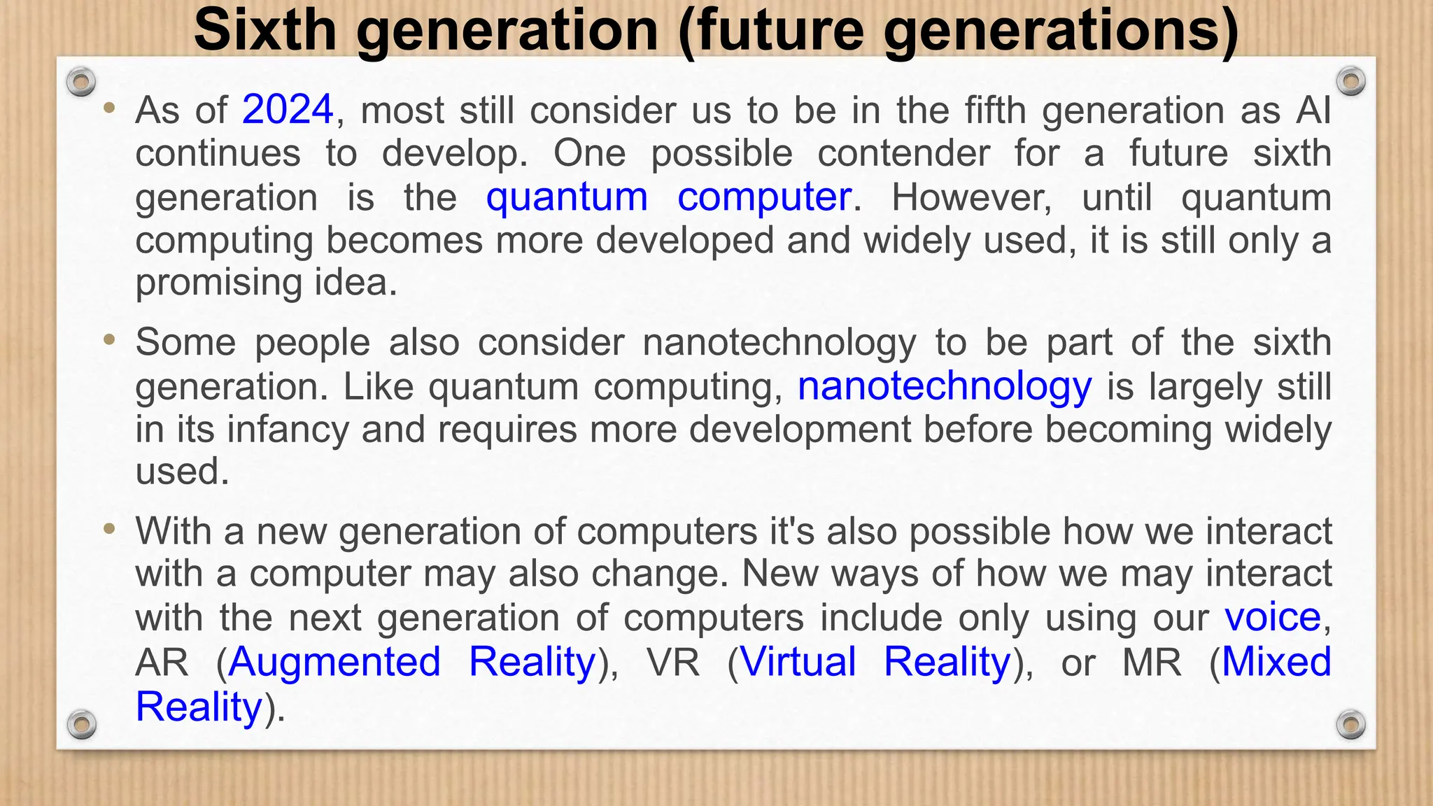 Computer Generation (evolution of computer) | PPTX