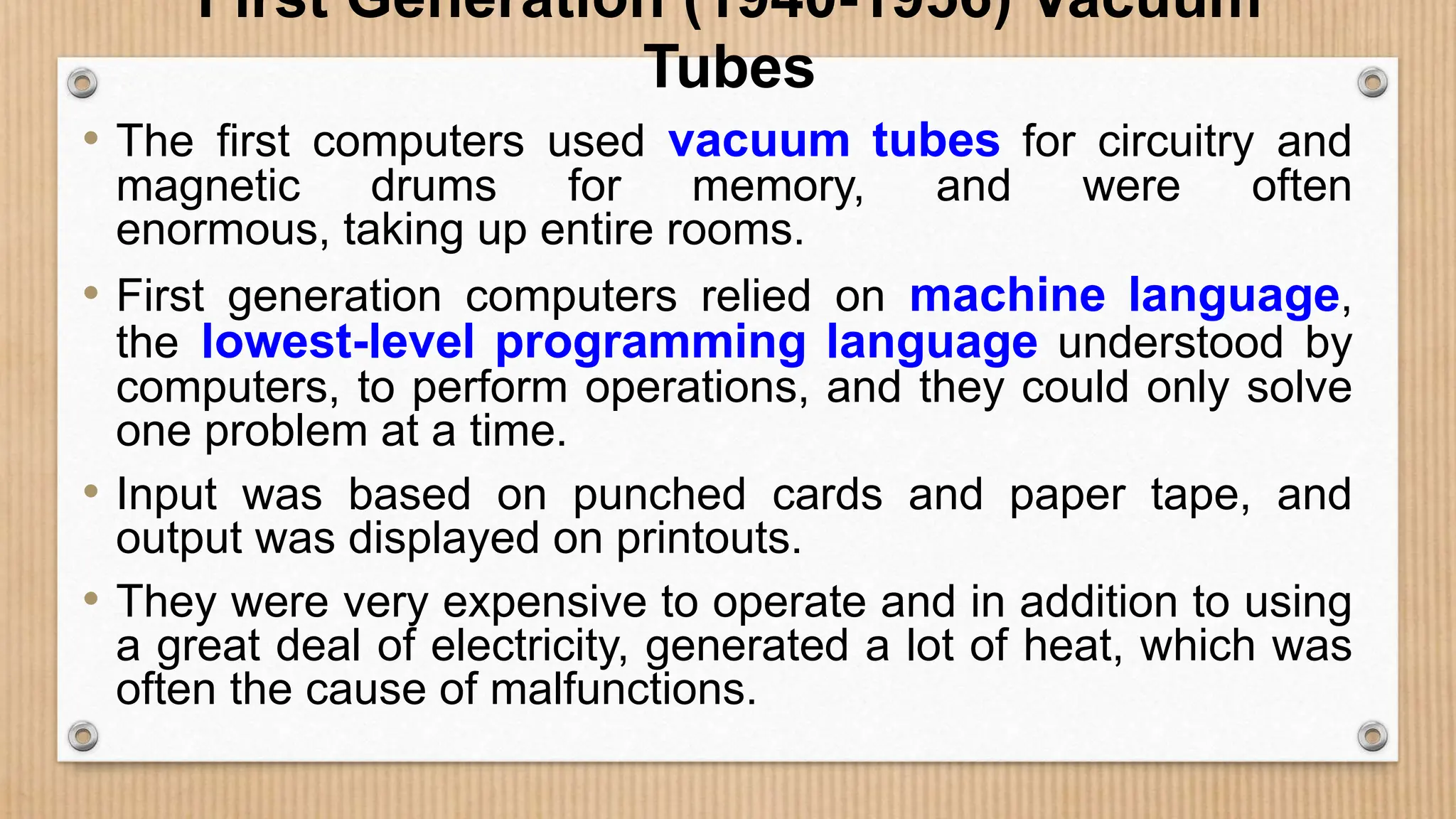 Computer Generation (evolution of computer) | PPTX