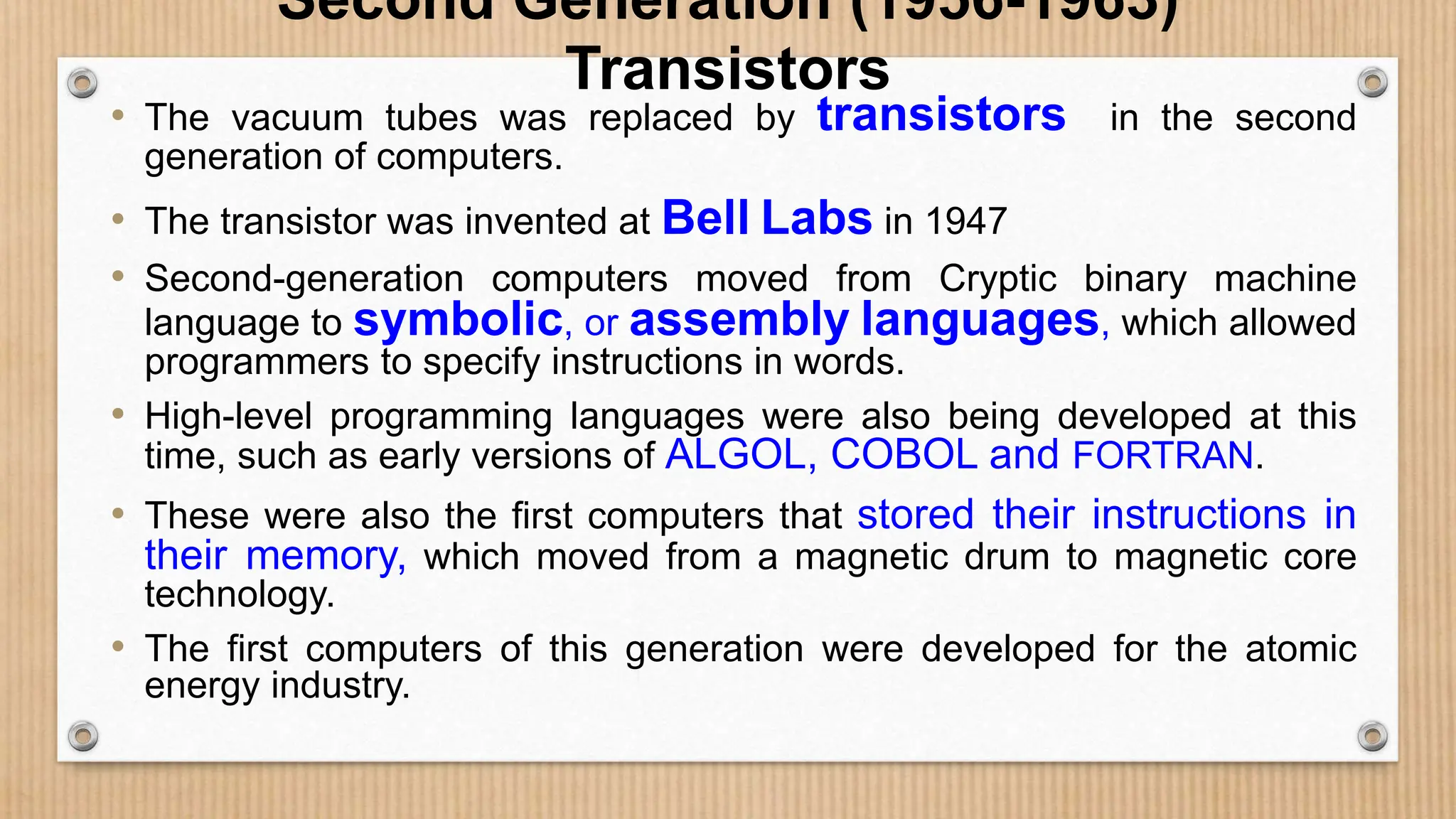 Computer Generation (evolution of computer) | PPTX