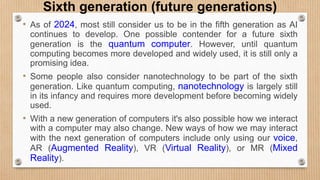 Computer Generation (evolution of computer) | PPTX